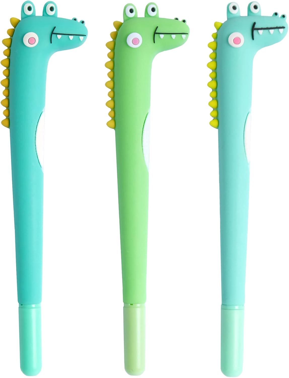 Amazon.com: Cooapen Cute Animal Dinosaur Pens Soft Grip Black Ink Gel ...