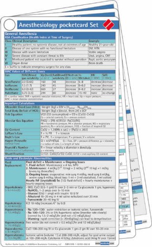 Buy Anesthesiology Pocketcard Set Book Online at Low Prices in India ...