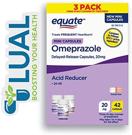 Amazon.com: Omeprazole Acid Reducer for Heartburn, | 42 Capsules ...