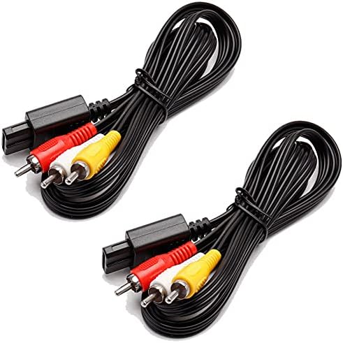 Amazon.com: Jedihra 6FT AV Composite Cable for Nintendo N64/SNES/NGC TV ...
