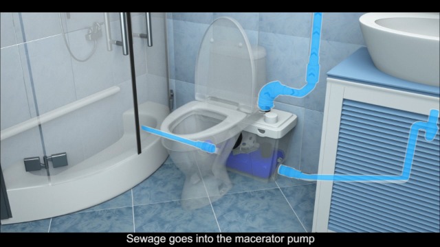 Watch How to install Upflush Macerating Toilet with Macerator Pump on ...
