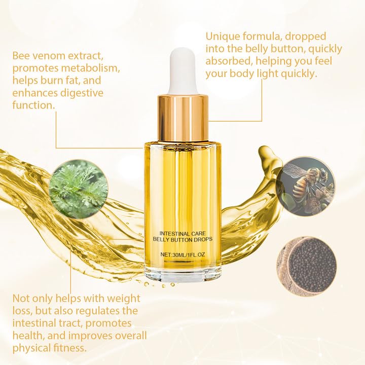 Intestinal Detox Belly Button Drops,Navel Care Serum, Oil for Belly ...