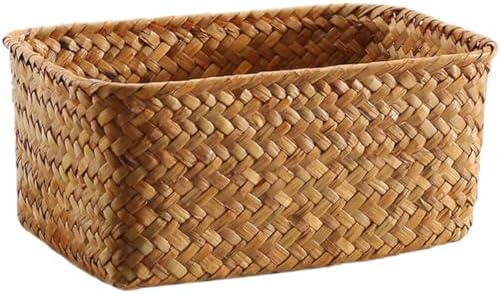 Amazon.com: Healeved Seagrass Storage Baskets, Long Narrow Rectangular ...