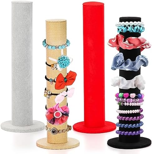 Amazon.com: JIFF Jiffordwind Black Velvet Vertical Tower Hair Band ...