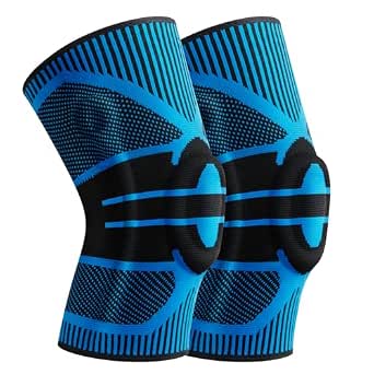 AVIDDA 2 Pack Knee Support for Men Women, Anti Slip Knee Brace ...