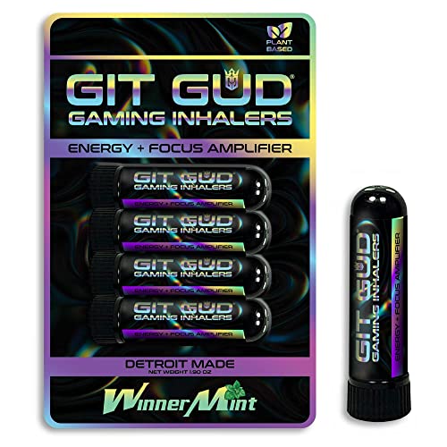 GIT GUD Elite Nasal Inhaler Stick 4-Pack | Energy, and Focus Amplifier ...