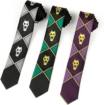 Amazon.com: XTCZMH 3 pcs Kira Yoshikage Ties,Anime Killer Queen Cospaly ...