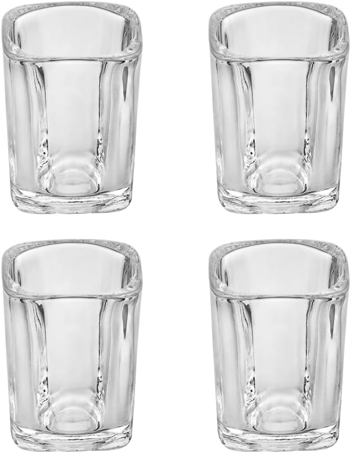 Amazon.com | Hlukana 6 Pack Heavy Base Shot Glasses Set, 2.2 oz Clear ...
