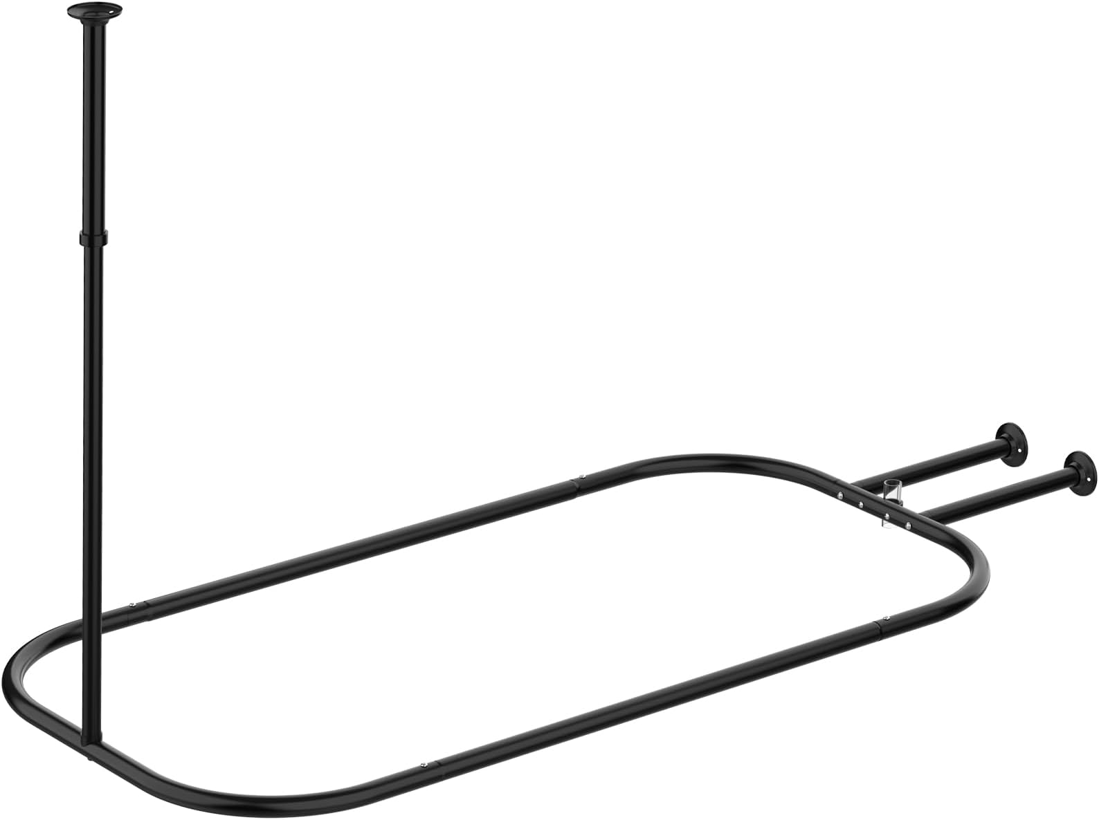 Amazon.com: PrettyHome Shower Curtain Rod Hoop Square Shape Bathroom ...
