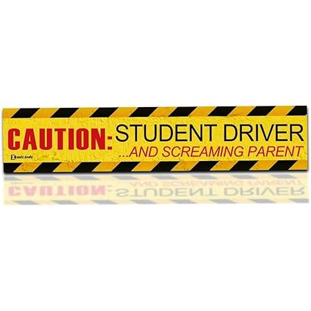 Amazon.com: Zento Deals "Caution Student Driver and Screaming Parent ...