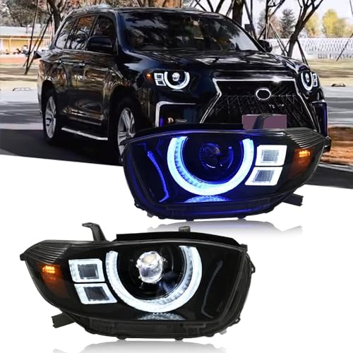 Amazon.com: New Angel Eye Style Headlamp Compatible with 2008-2010 ...