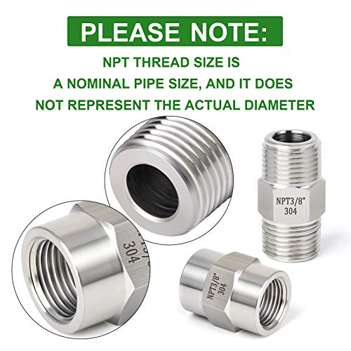 Snapklik.com : 304 Stainless Steel Pipe Fitting, Hex Nipple, Coupling ...