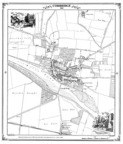 Corbridge 1860 Map: Adams, Peter J.: 9781903004739: Amazon.com: Books