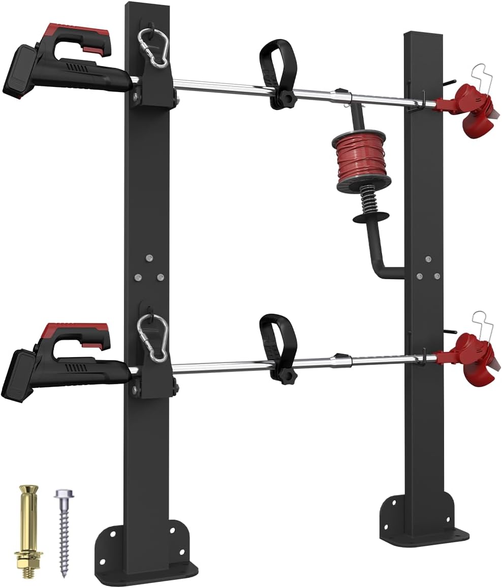 Amazon.com: Koutemie 2 Place Weed Eater Rack for Open Trailer ...