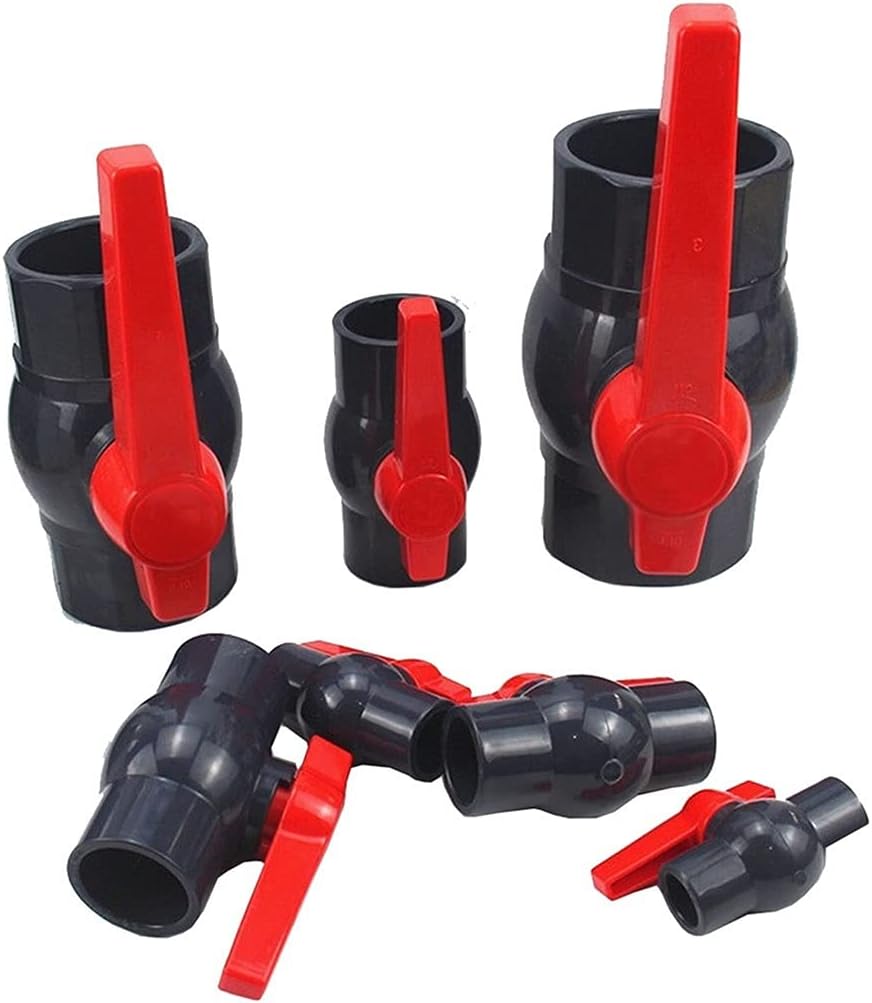 Amazon.com: NPQPNAFC 1pcs ID 20mm-110mm UPVC Side Handle Simple Ball ...