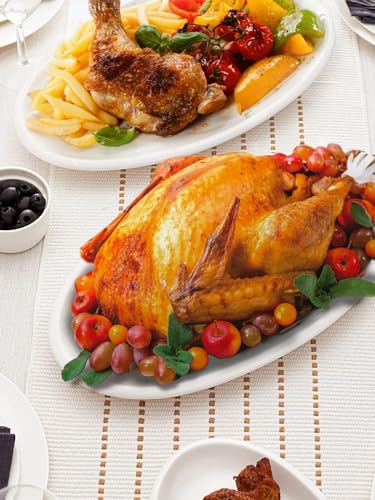 Snapklik.com : Large Serving Platter, 16/14/12 Oval Turkey Platters ...