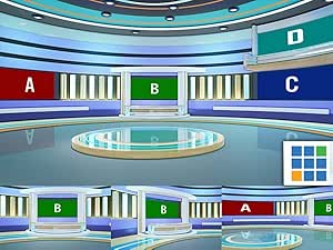 Amazon.com: vMix Virtual Studio Set Digital Backgrounds 4K Video ...