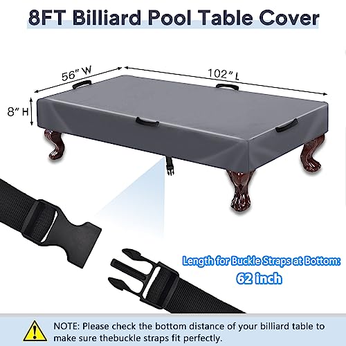 Snapklik.com : Pool Table Covers 8FT, Heavy Duty Cover For Pool Table ...