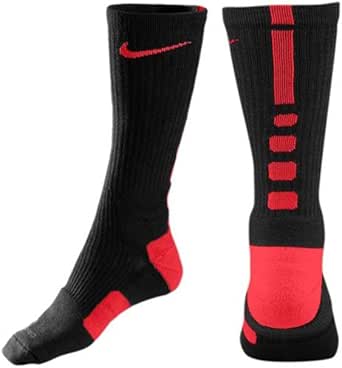 Nike Elite Performance Sock - Black/Red Large at Amazon Men’s Clothing ...