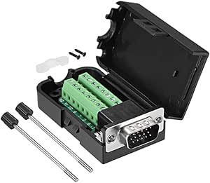 Amazon.com: uxcell D-sub DB15 Breakout Board Connector with Case 15 Pin 3-Row Male Port ...