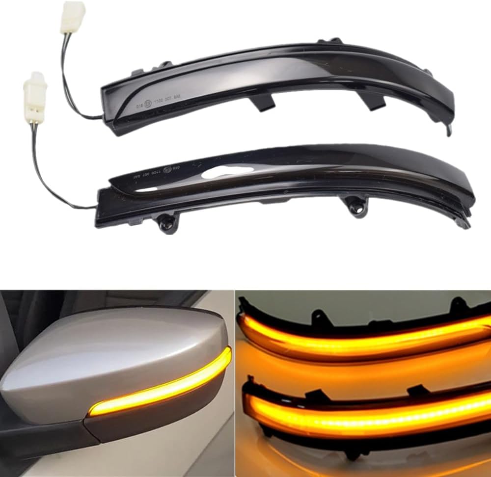 Amazon.com: Kakulkomen Led Side Mirror Turn Signal Lights Dynamic Side Mirror Blinker Sequential ...