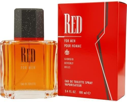 Amazon.com : Red By Giorgio Beverly Hills for Men - 3.4 Oz EDT Spray ...