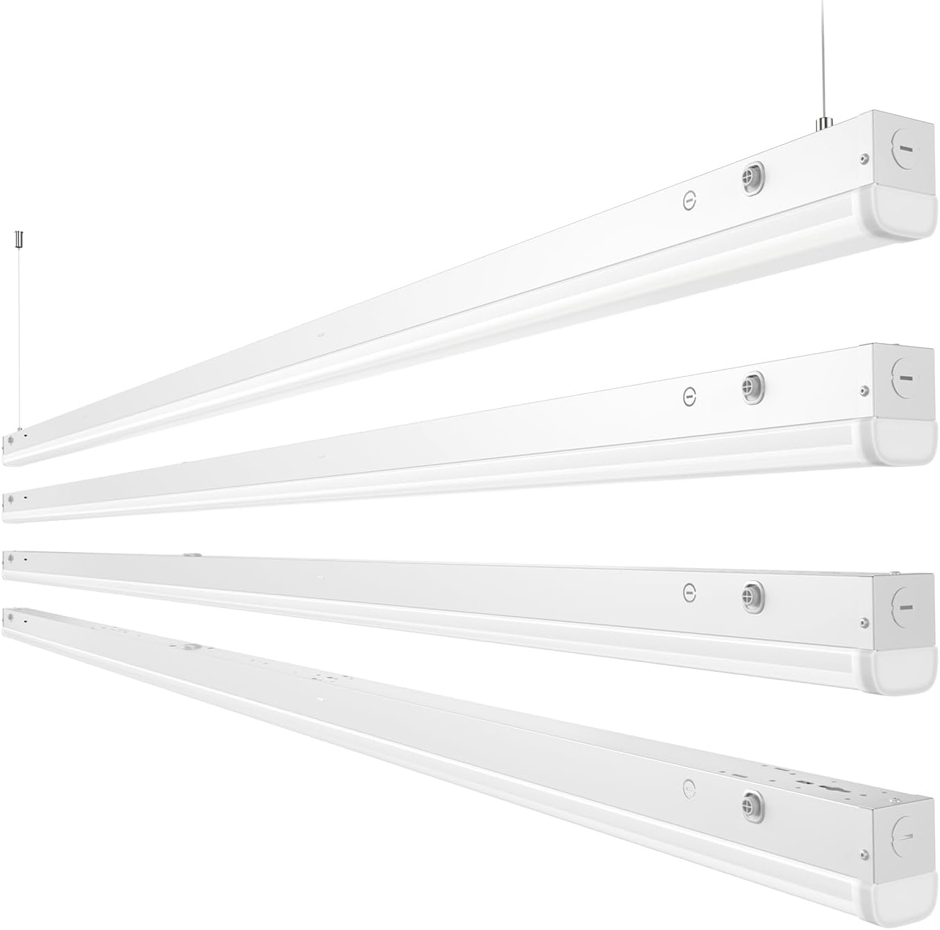 HYPERLITE 8FT LED Linear Strip Light Fixture: 80/64/50W LED Shop Lights ...