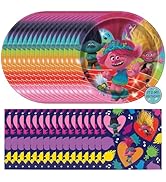 Amazon.com: Trolls Birthday Party Decorations | Serves 16 Guests ...