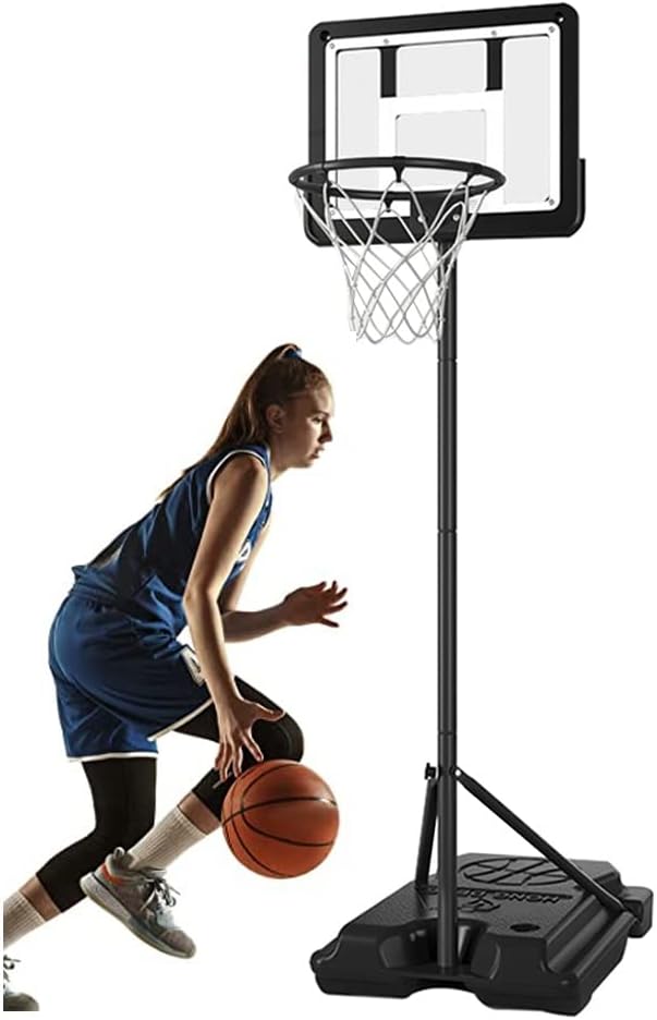 Amazon.com: Portable Basketball Hoop, Kid/Youth/Adult Basketball System ...