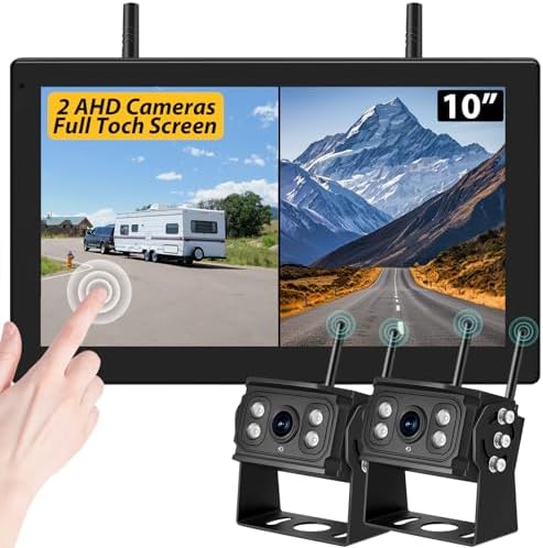 Amazon.com: Haloview BT7 Touch RV Backup Camera Wireless 2.4G Digita ...