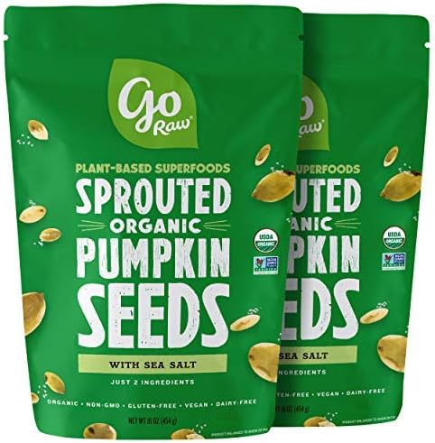 Amazon.com : Go Raw Sprouted Pumpkin Seeds 16oz (Pack of 2) : Snack ...