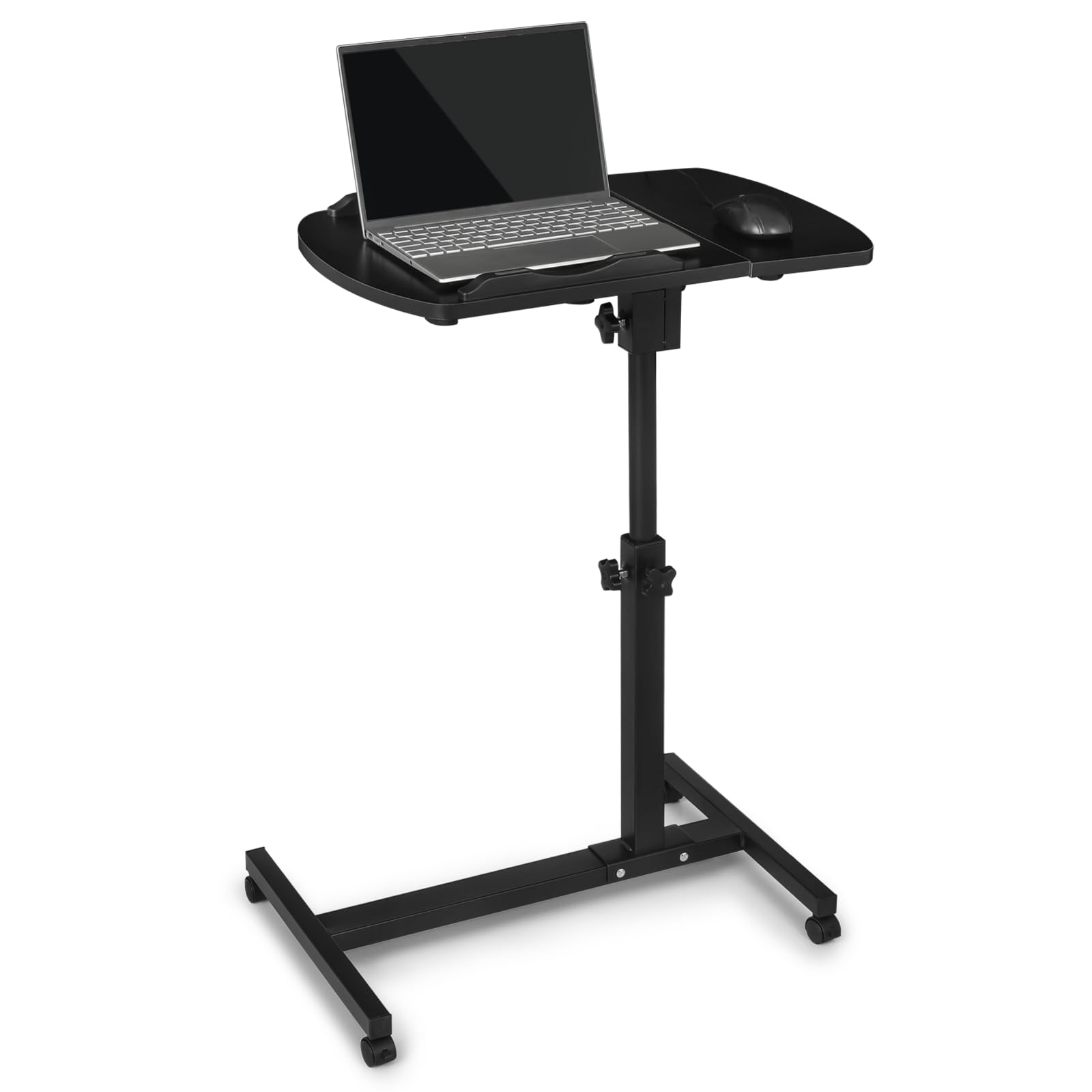 Amazon.com: Athena Collection Height Adjustable Rolling Desk Mobile ...
