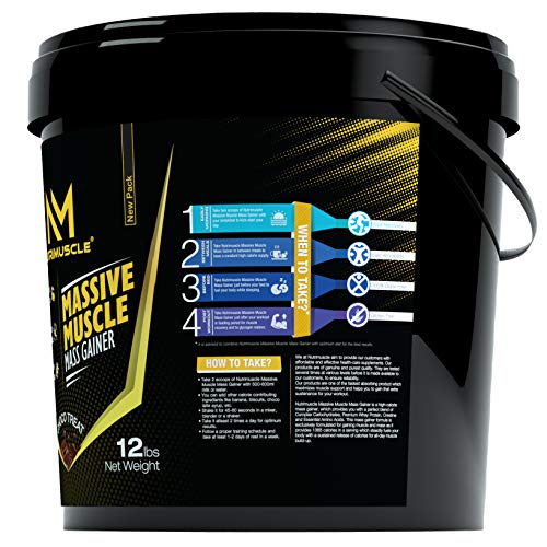 NUTRIMUSCLE MASSIVE MUSCLE MASS GAINER - 12LBS - CHOCO TREAT FLAVOUR ...
