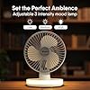 Buy AGARO Alpha Desktop Fan with Light, 6 Inches, 4 Speeds, Oscillating ...