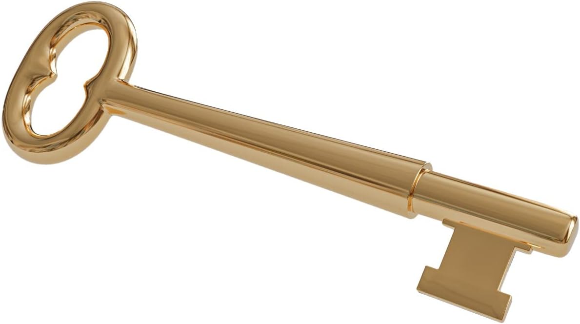 Brass Square Full Mortise Lock w/Two Skeleton Keys for Roll Top Desk ...