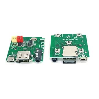 Electronics Crafts 5V Bluetooth Amplifier FM USB AUX Card Wireless HI ...