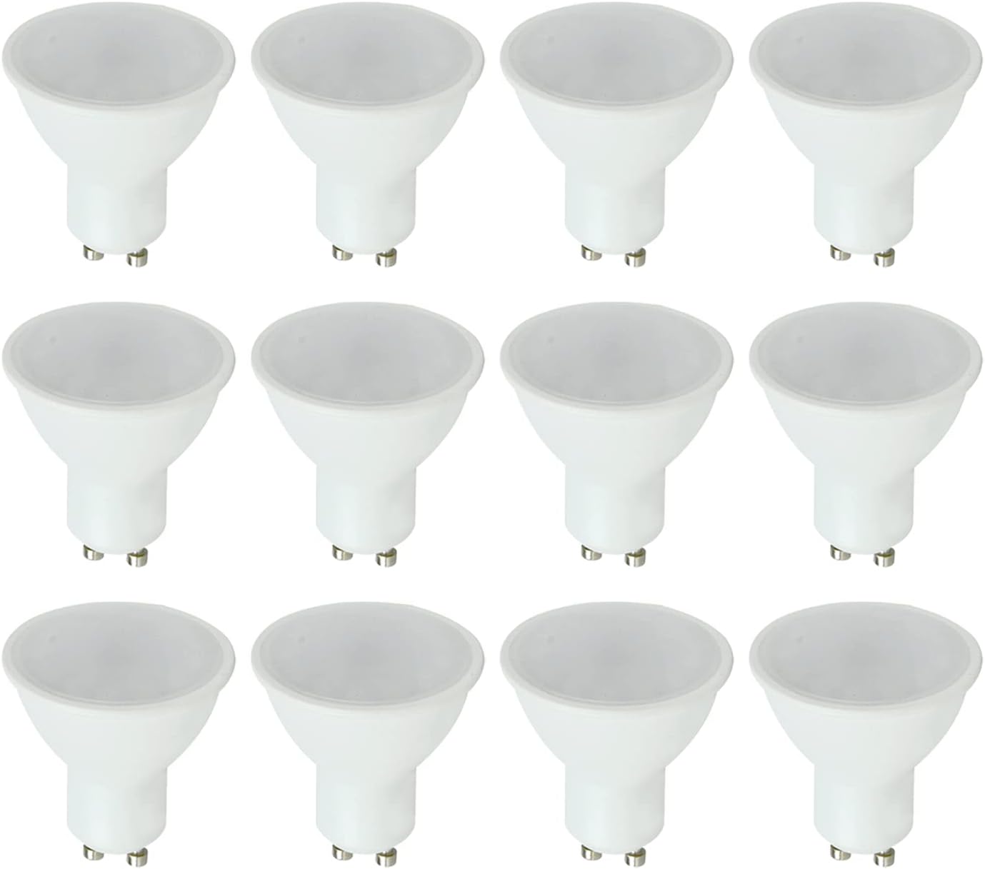 MiniSun | Thermal Plastic 5W Energy Saving LED GU10 Frosted Lens Bulbs ...