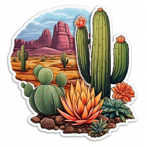 Amazon.com: Desert Cactus Adventure Lover Vinyl Decal Waterproof ...