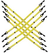 6 Pcs 36 Inch Flat Adjustable Bungee Cords with Hooks, 3X Faster to ...