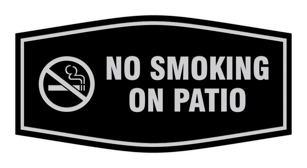 Amazon.com: Signs ByLITA Fancy No Smoking on Patio Sign - Easy to ...