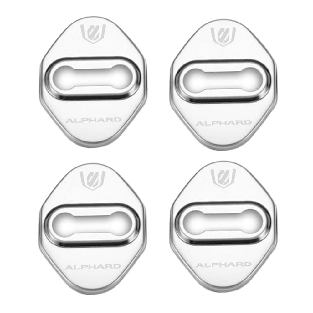 Amazon | LEXLEYS For トヨタ アルファード 30系 車種専用設計 ドアロックストライカーカバー ドアロックカバー ステンレスカバー 錆防止金属 装着簡単 専属ロゴ ...