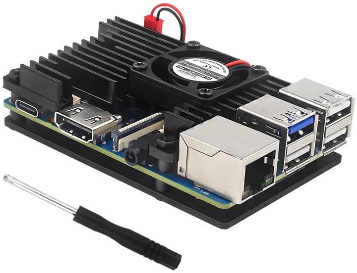 Amazon.com: for Orange Pi 5 Plus Case Aluminum Alloy with Cooling Fan ...