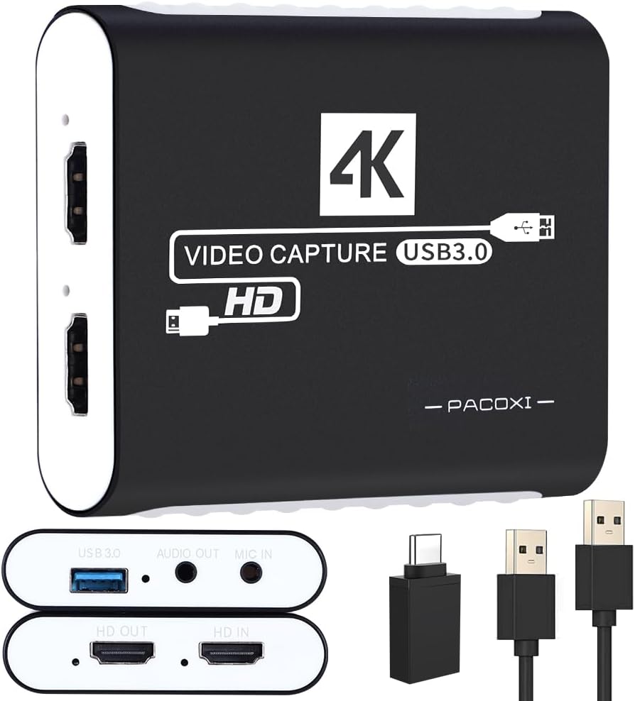 Amazon.com: HDMI Video Capture Card for Switch - 4K External Capture ...