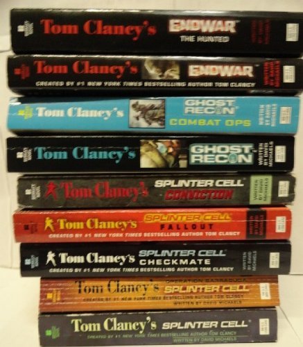 Tom Clancy's Splinter Cell , Ghost Recon, Endwar Series 9 Book Set ...