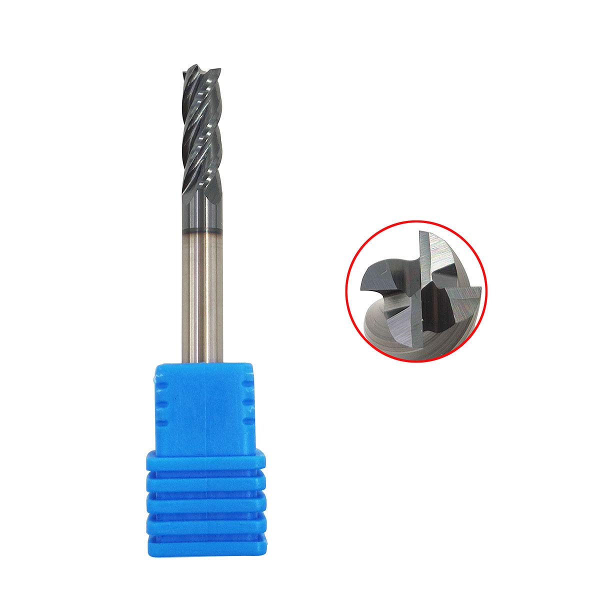 Snapklik.com : 3/16" Carbide Square End Mill, HRC 45 Deg Single End 4 ...
