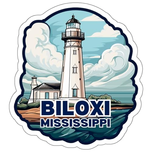 Biloxi Mississippi Sticker Travel Weatherproof Souvenir Decal - Want It All