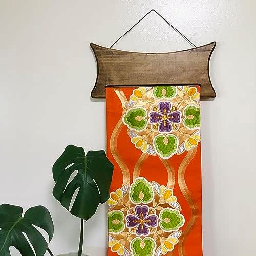 Amazon.com: Japanese Obi Wall Hanger: Handcrafted Authentic Wood ...