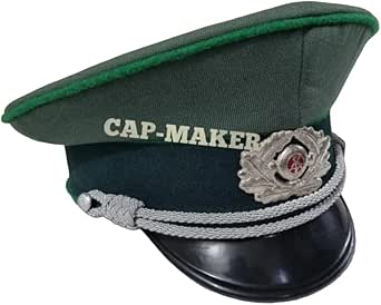 WW2 German Police Green Cap, DDR Volkspolizei Officer Hat at Amazon Men ...