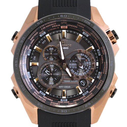 Buy Casio Edifice Black X Rose Gold Dial Men's Watch - EQS500CG-1A ...