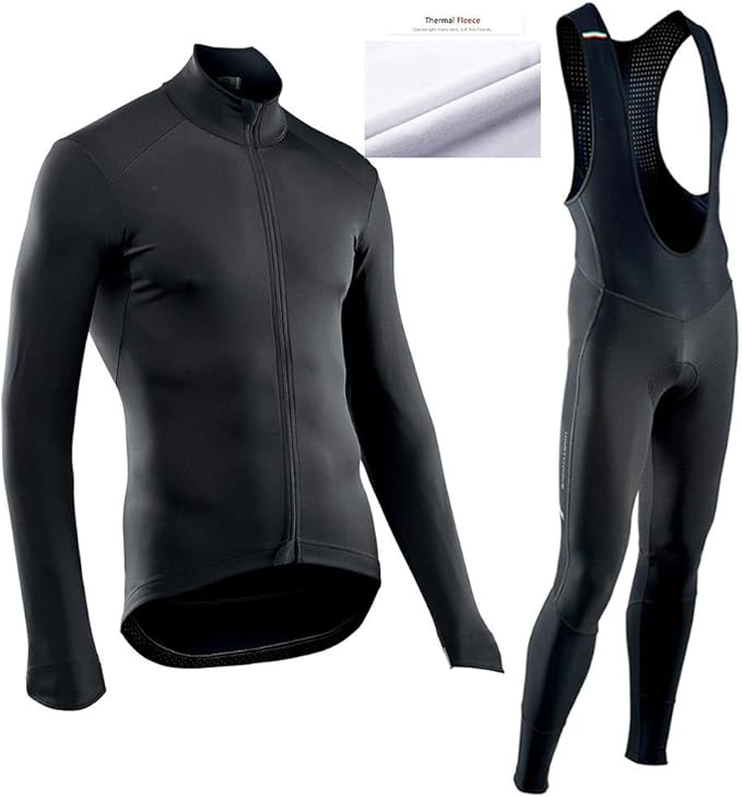 GEFANENR Fahrradbekleidung für Herren, langärmelig, Fahrradtrikot ...